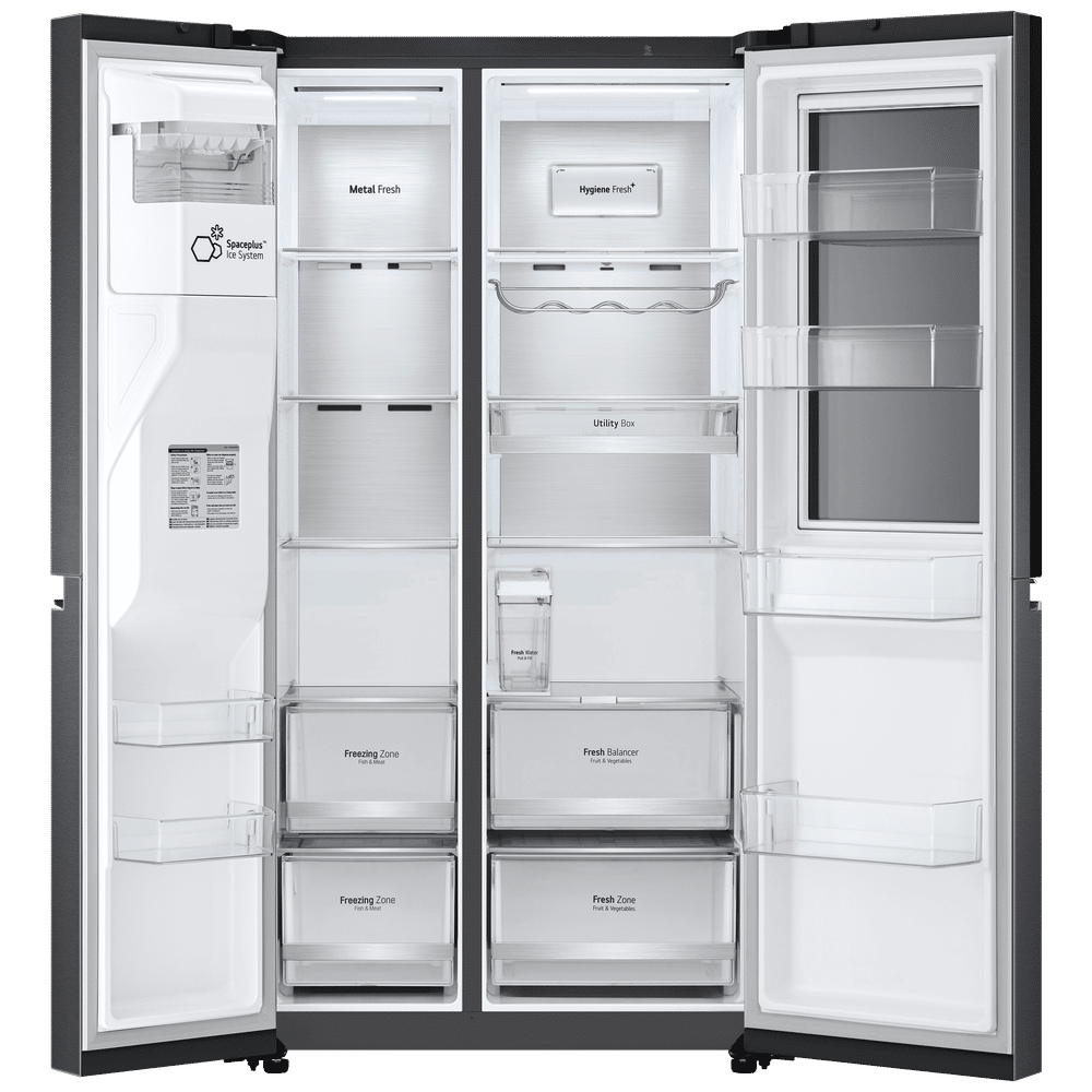 Buy LG 635 Litres 3 Star Frost Free Side by Side Refrigerator with Smart Diagnosis (GL-X257AMCX ...